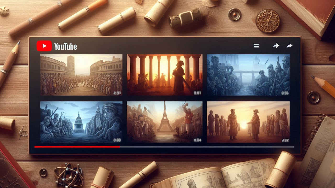 بهترین کانال های تاریخی یوتیوب – معرفی ۱۳ کانال برتر ۲۰۲۴ - مجله زیگ زاگ نتورک فارسی